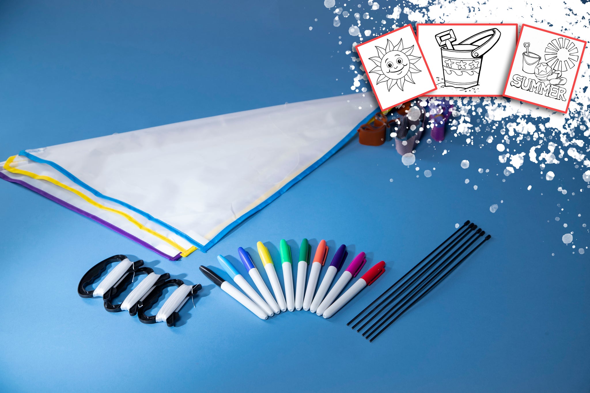 Art Kite Kit | Trace Colour Build Fly | Design Your Own Kite | Go Fly ...